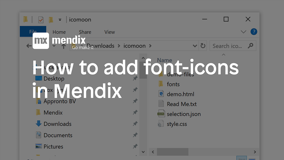 How to add font-icons in Mendix. So you want to add a custom font-icon ...