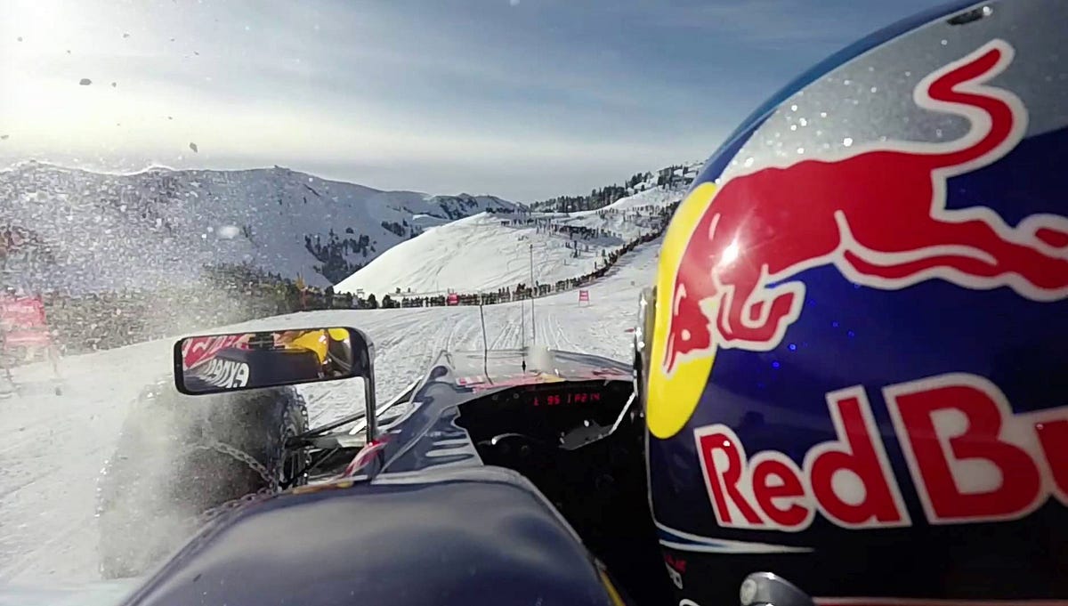 Verstappen + Red Bull F1 car — on an Austrian ski slope!! | by ...