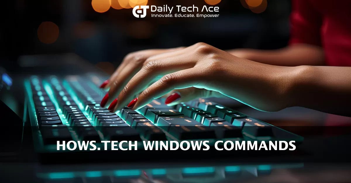 10 Popular Tech Windows Commands - Pagri Studio - Medium