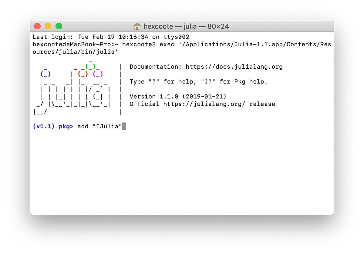 Julia in Jupyter Notebook. 版本概述 | by Chuhan Shao | Medium