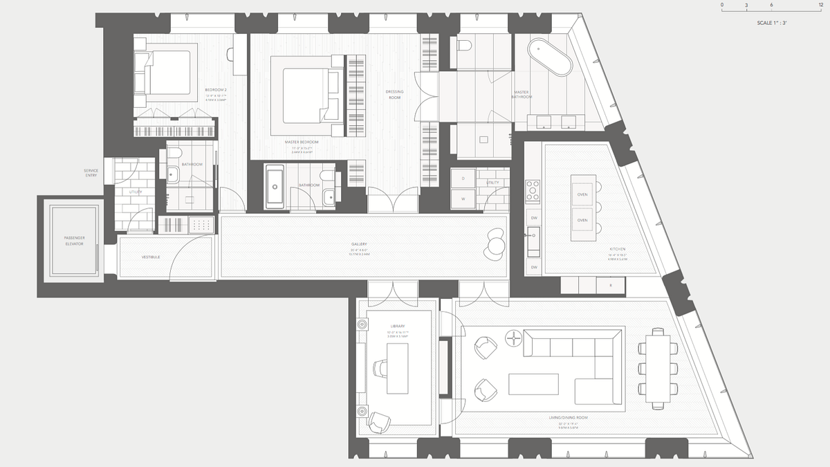 Notes on interior traffic flow in an apartment | by Benjamin Schmidt ...