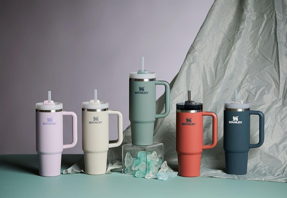 Stanley Quencher H2.0 Soft Matte Collection, Stainless Steel Vacuum ...