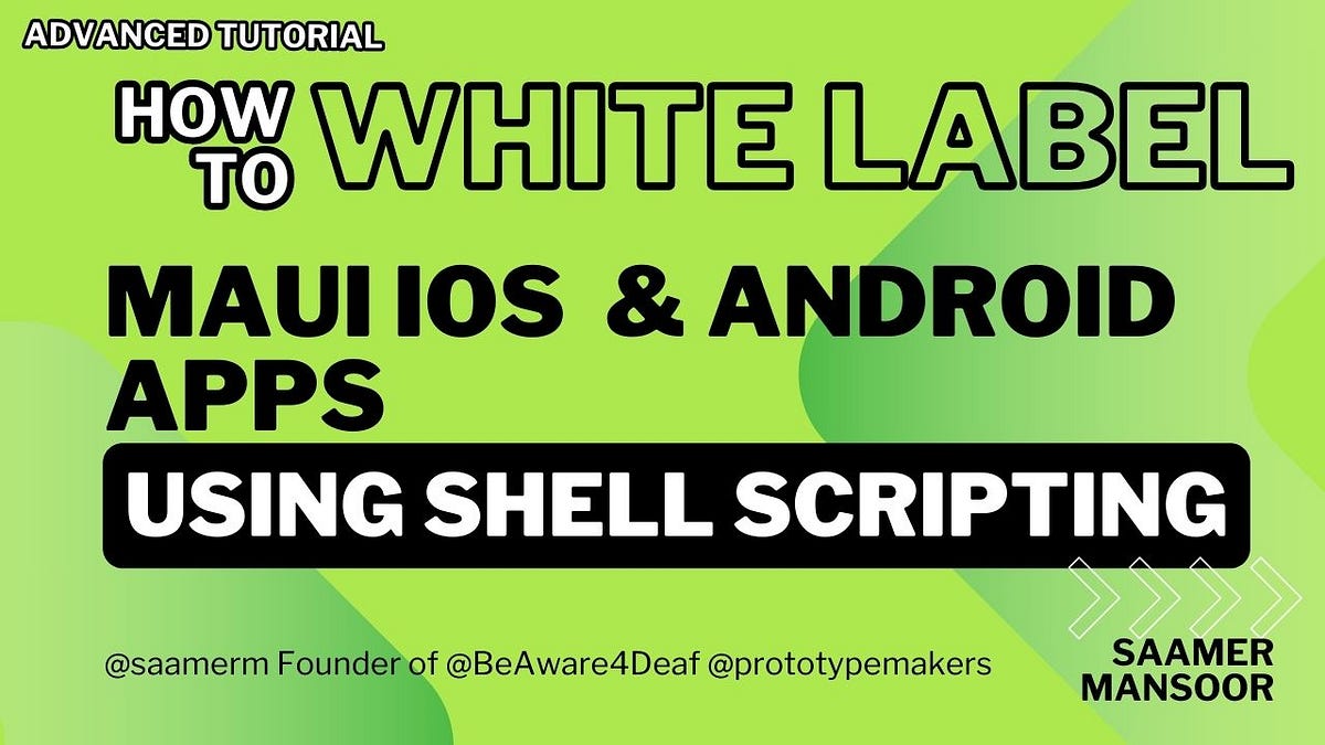 Quickest way to White-labeling MAUI iOS & Android apps using shell ...