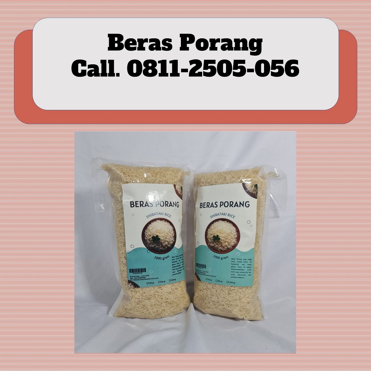 Produsen beras konnyaku Cilandak - Beras Porang - Medium