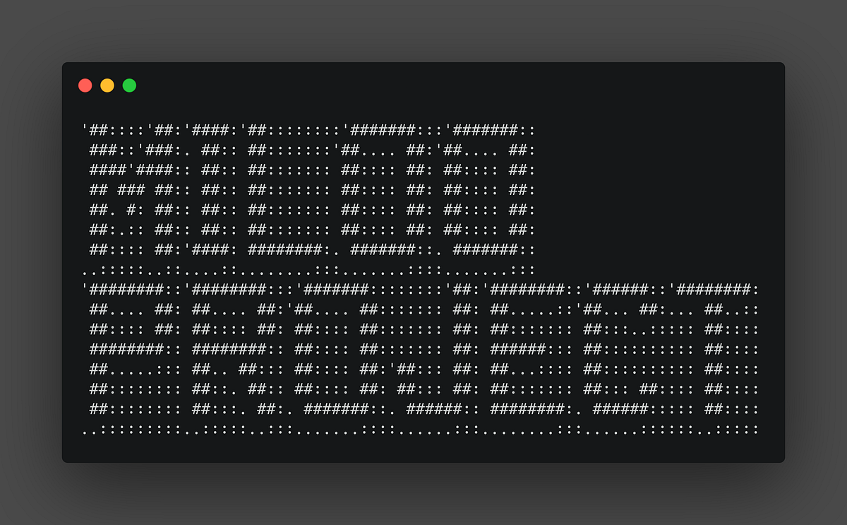 Creating Simple FontArt using Python | by Fahmi Nurfikri | Thoughtful ...