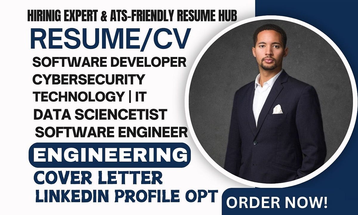 I will write engineering, tech, software developer, data science, cybersecurity resume | by ...