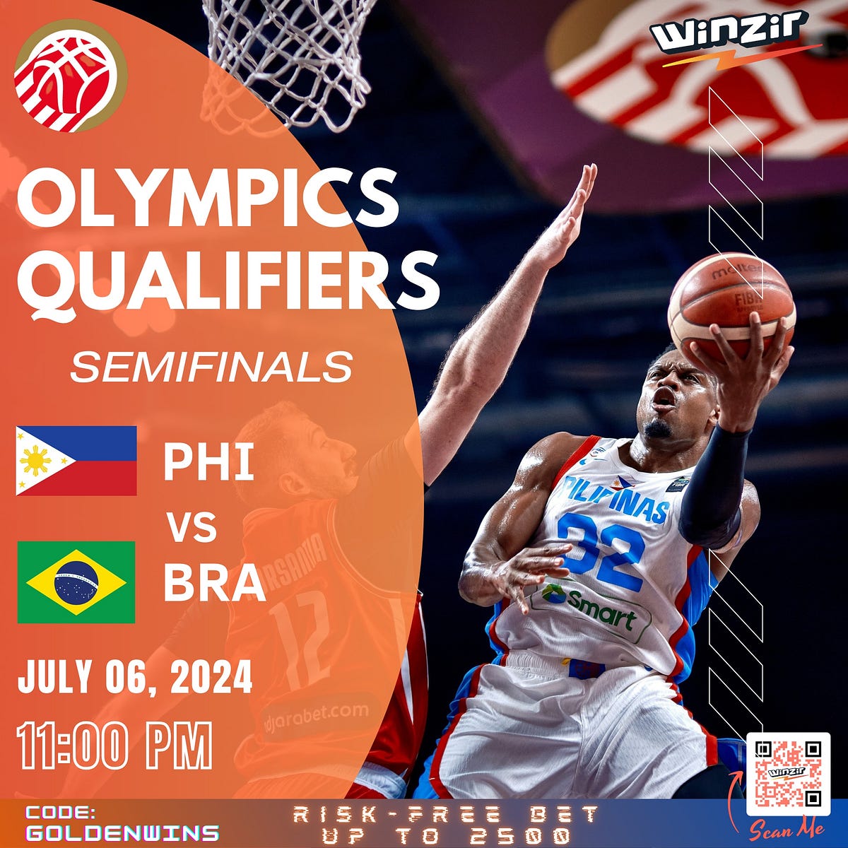 2024 FIBA OQT Semifinals Match: Philippines vs. Brazil | July 06, 2024 | by sportsinsiderph ...