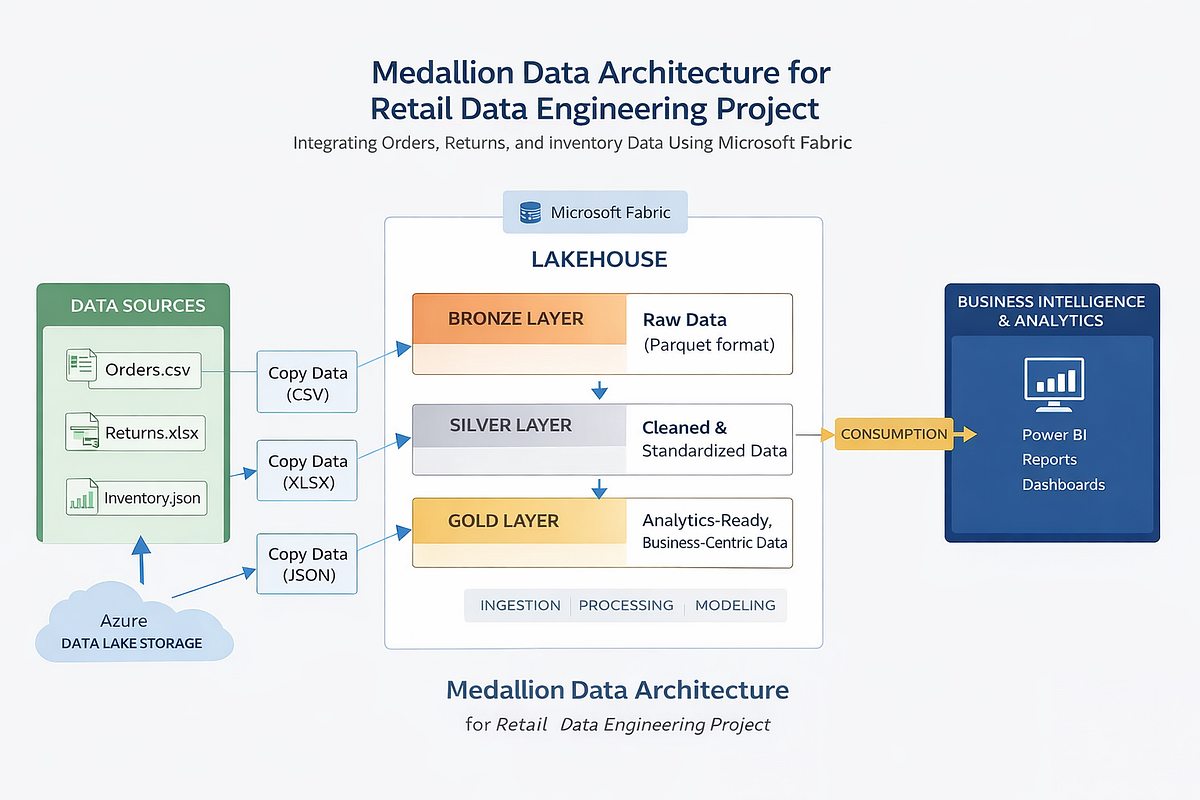 Retail Data Engineering Project Using Medallion Architecture in ...