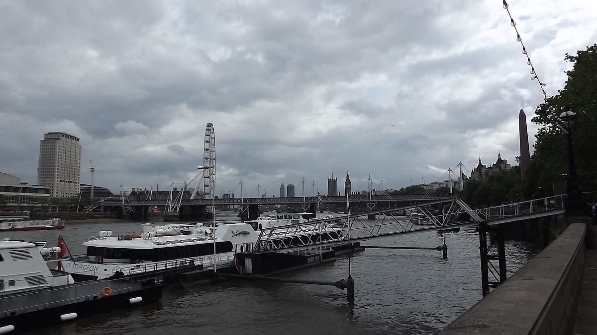 The Victoria Embankment, London. A riverside walk with plenty to see ...