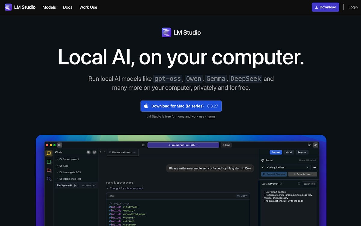 Running LLMs on your own machine with LM Studio | by Emmanuel Job | Sep ...