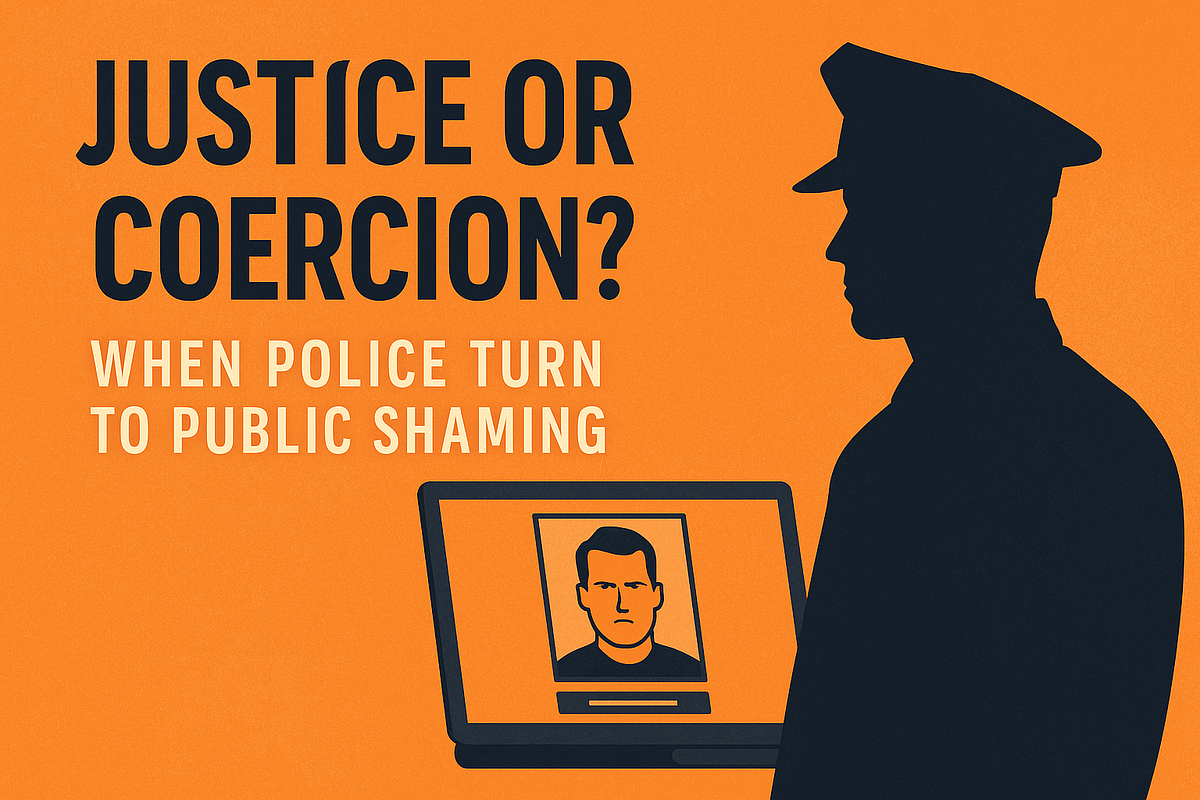 Justice or Coercion? When police turn to public shaming | by ...