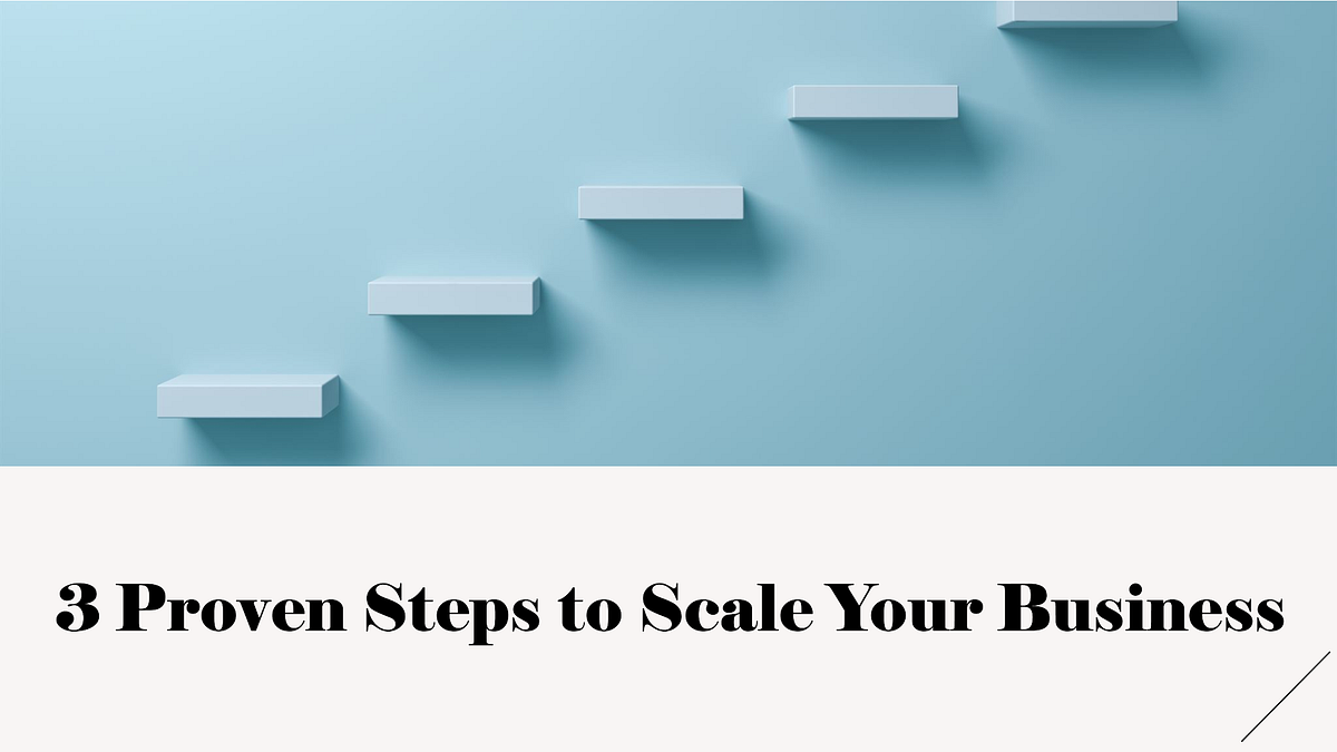 Want to Scale Your Business? Do These 3 Proven Steps | by Josiah Wiens ...