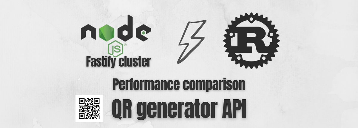 Fastify Cluster vs Rust: QR-generator API benchmark | Tech Tonic