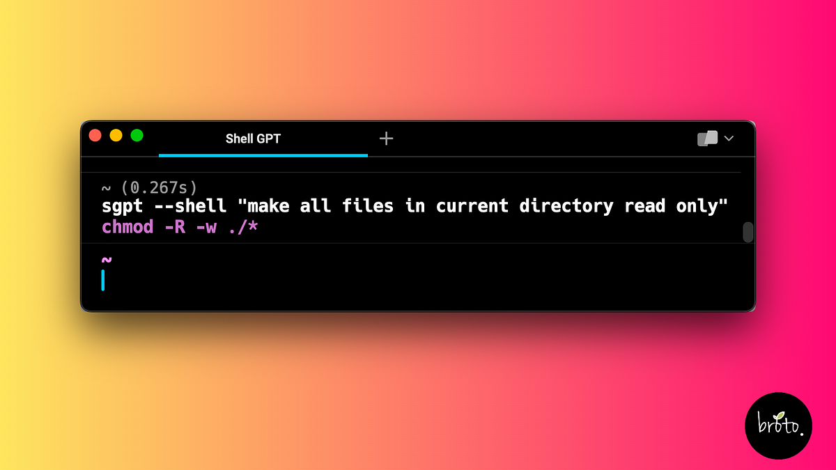 Using Chatgpt In The Terminal Developers Say Hello To Shell Gpt A 7037