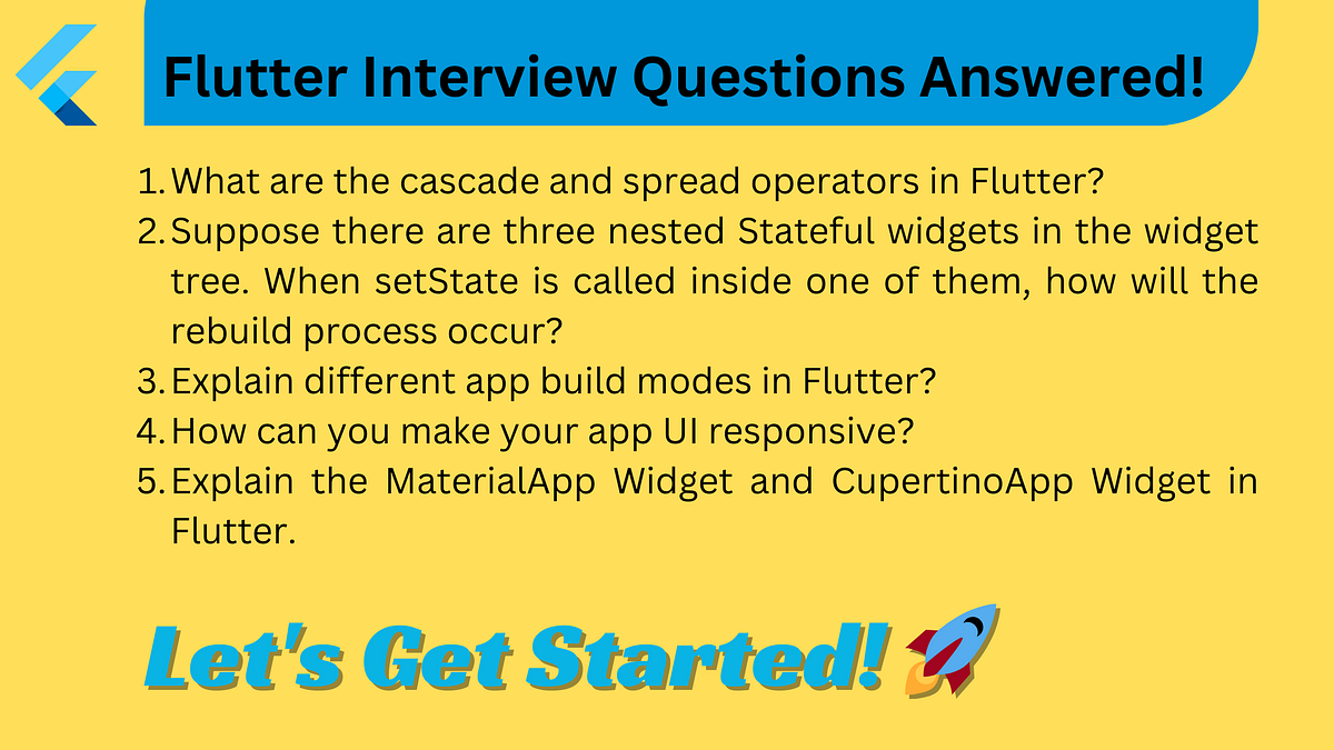 Crush Flutter Interview Questions: Part-5 | by Shubha Sachan | Jun ...