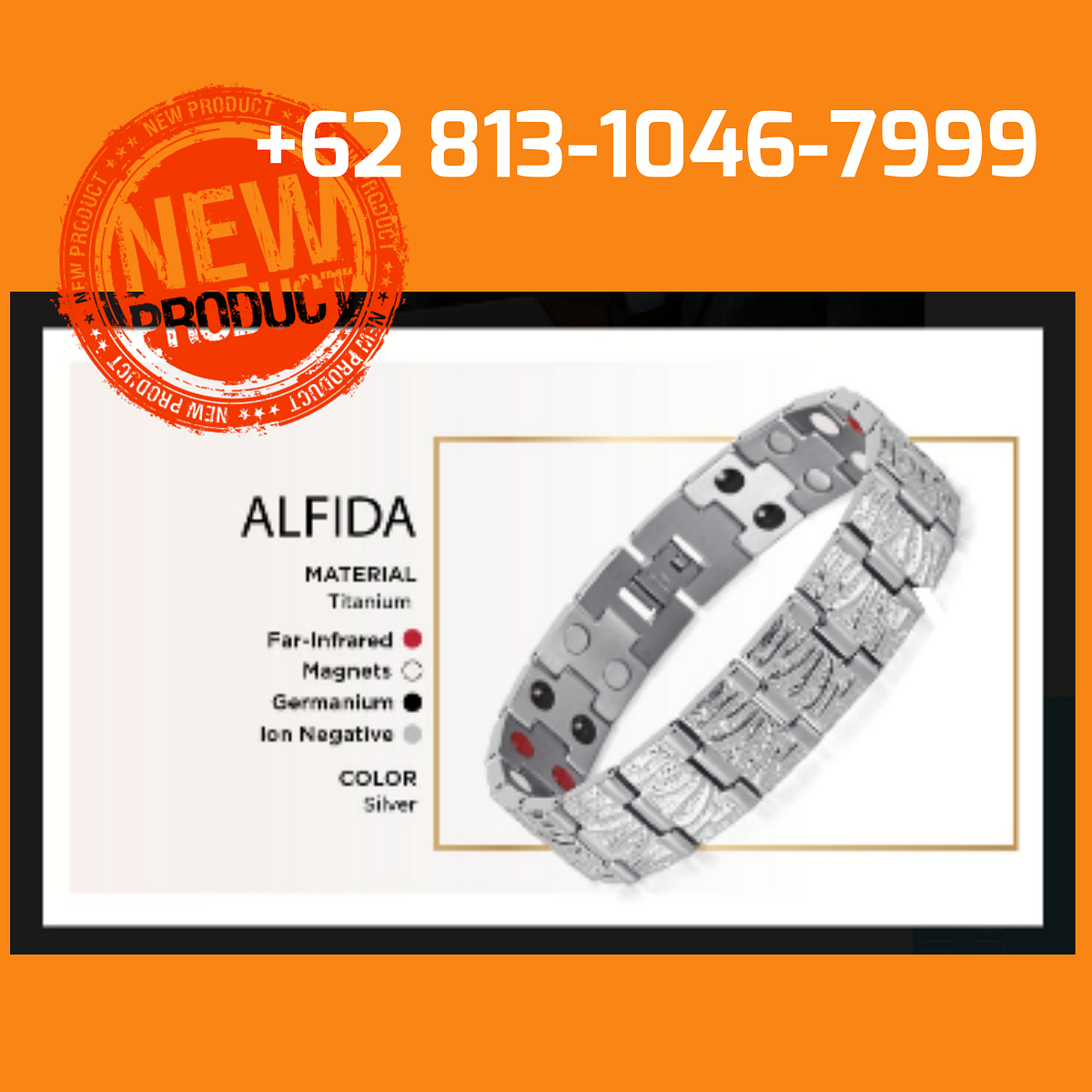Alfida Adalah Nama Model Gelang Magnet Kesehatan Bio Bracelet Biogreen ...
