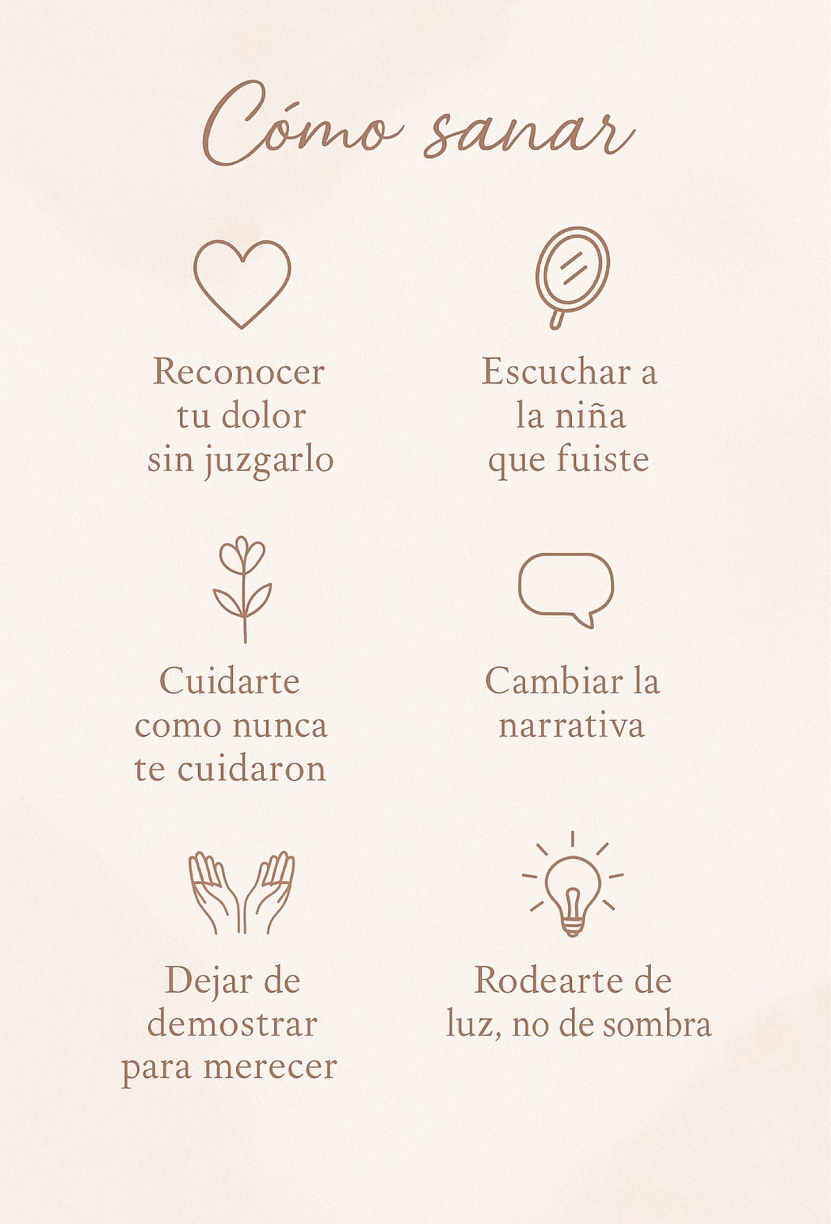Sanar es volver a ti.. Es dejar de buscar aprobación afuera y… | by Cartas a mi misma | May ...
