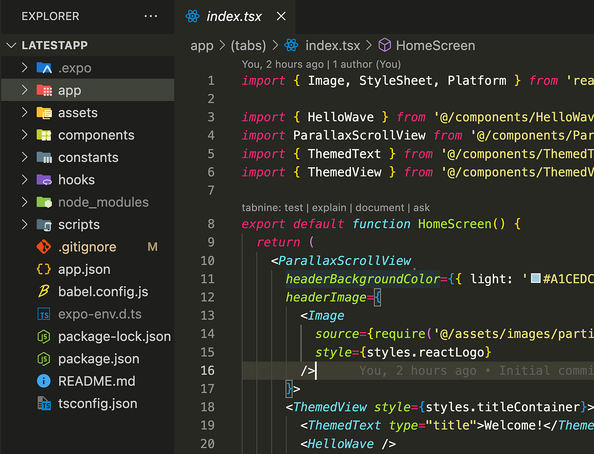 React Native Expo latest project folders meanings | by Omatsola | Medium