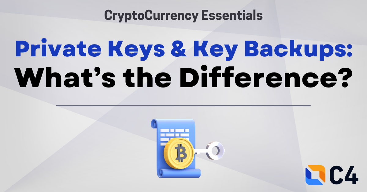 Private Keys & Key Backups: What’s the Difference? | by CryptoCurrency Certification Consortium ...