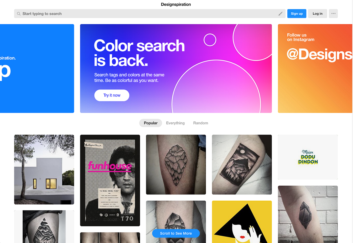 Inspiration Design Sites. Design Inspiration, Behance, Pinterest… | by ...