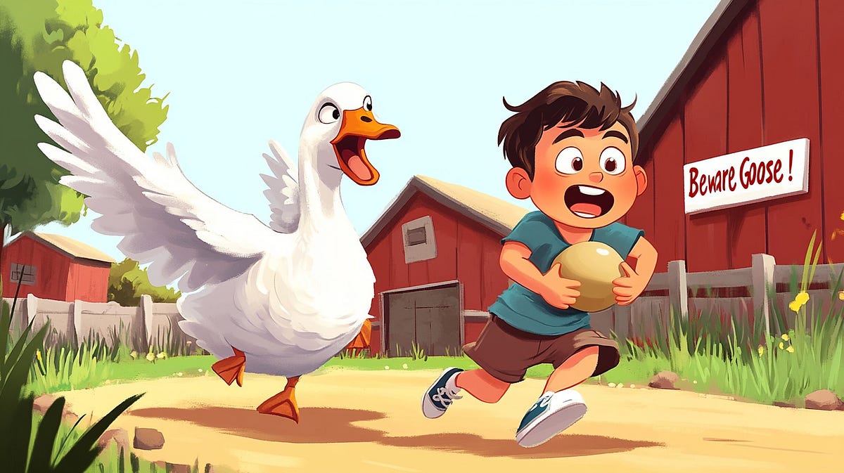 The Boy and the Chasing Duck. One bright and sunny afternoon, a… | by ...