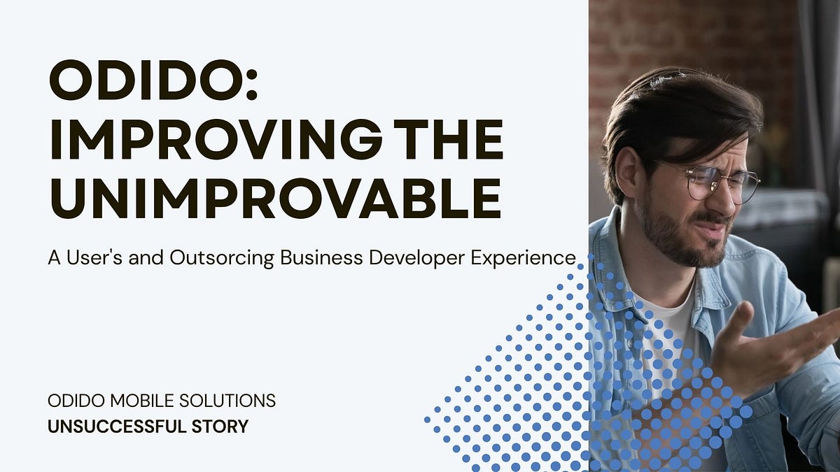 How I Tried to Improve the Unimprovable — or, The Odido Project | by ...