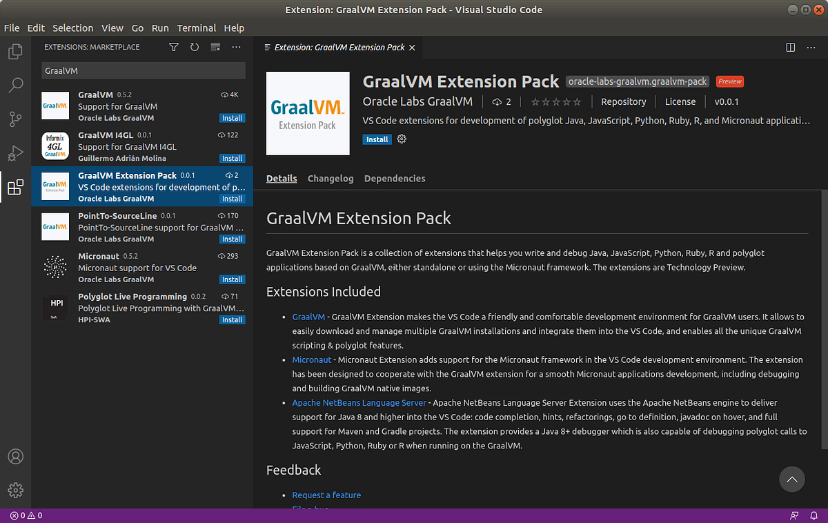 GraalVM 21.0 VS Code Extensions Released | by Jiří Sedláček | graalvm ...