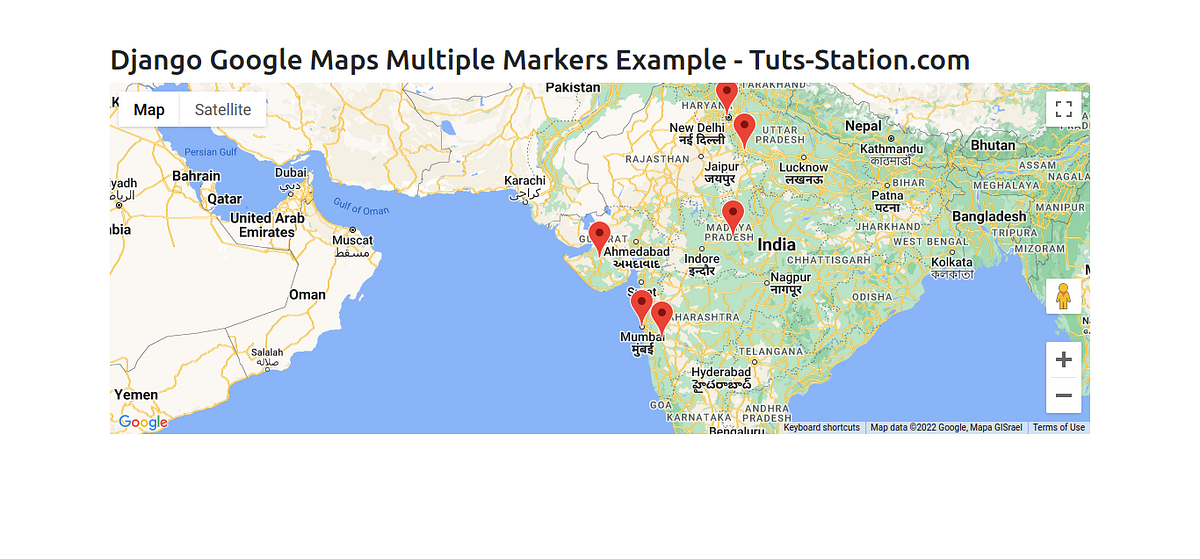 Django Google Maps Multiple Markers Example - Bhavesh Sonagra - Medium