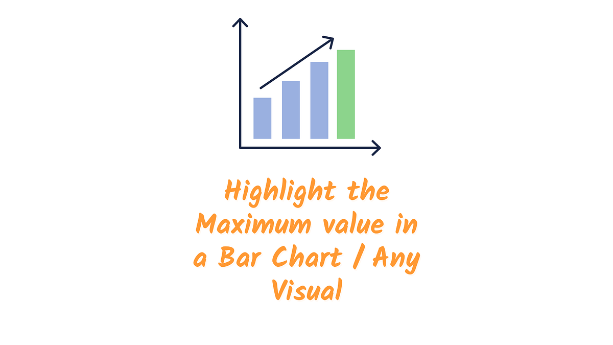Highlight the Maximum value in a Bar Chart / Any Visual | by Santhana Lakshmi .P | Medium