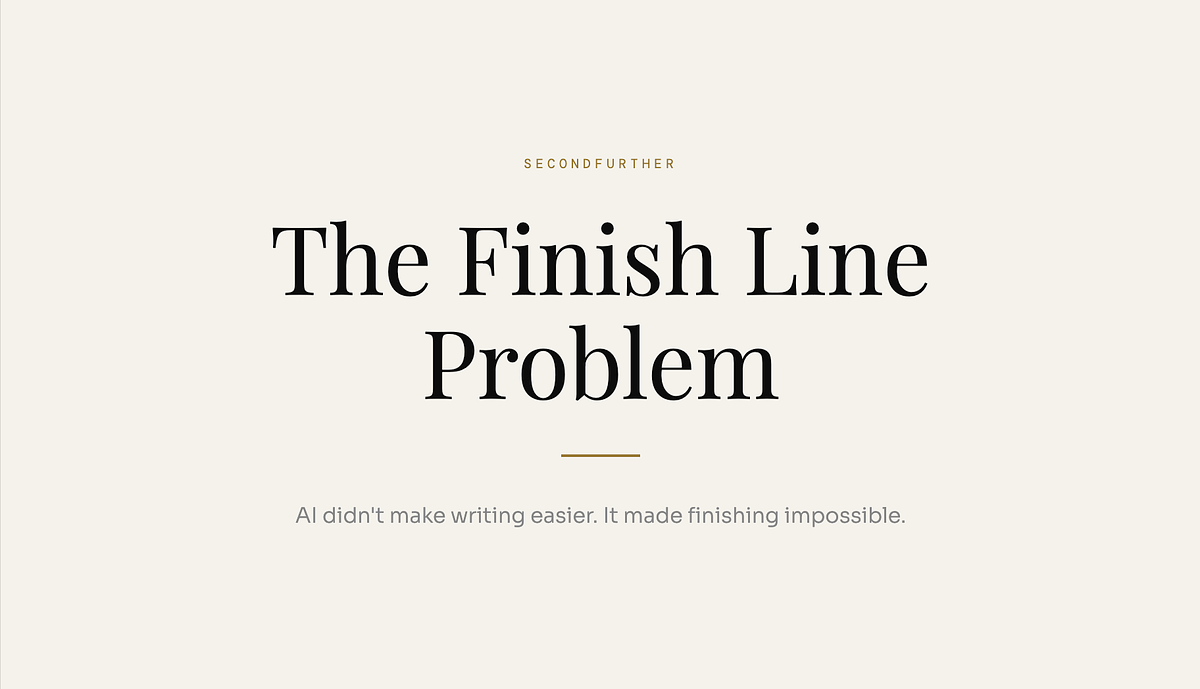 The finish line problem. Why infinite options don’t make better… | by ...
