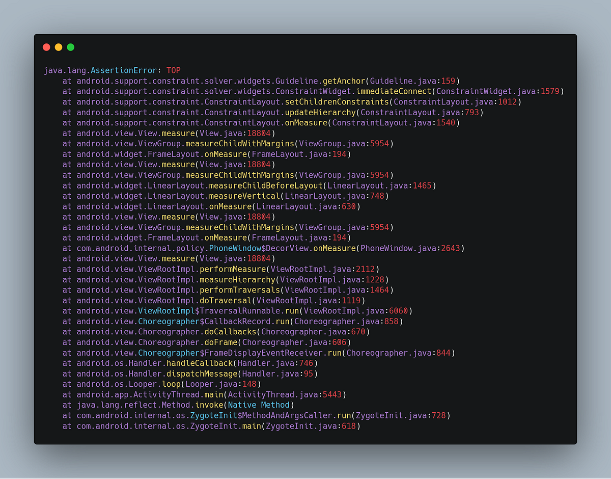 🔧⚡fixing Constraintlayout And Guideline Assertionerror Exception In Android 📱 💻 By Wajahat Karim