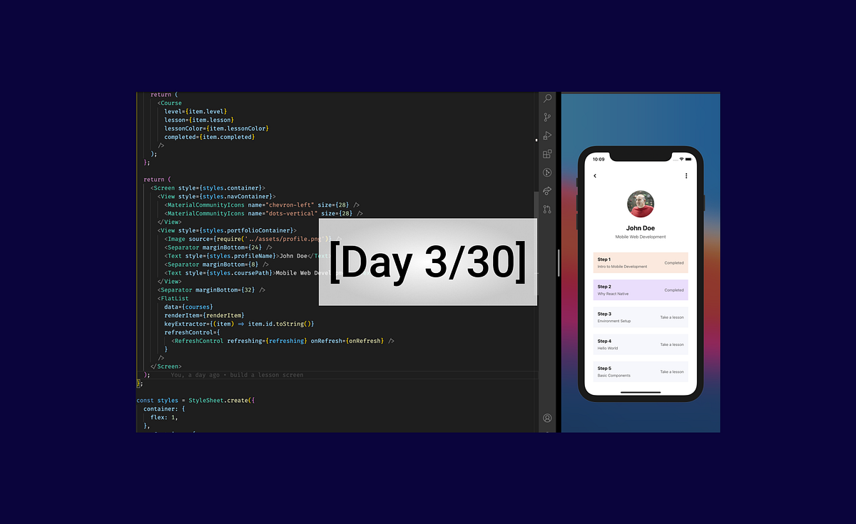 React Native Components III [Day 3/30 — React Native] | by Victor Bruce ...