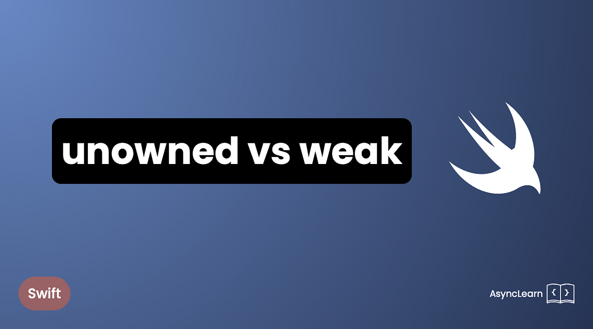unowned vs weak in Swift | by AsyncLearn | Medium