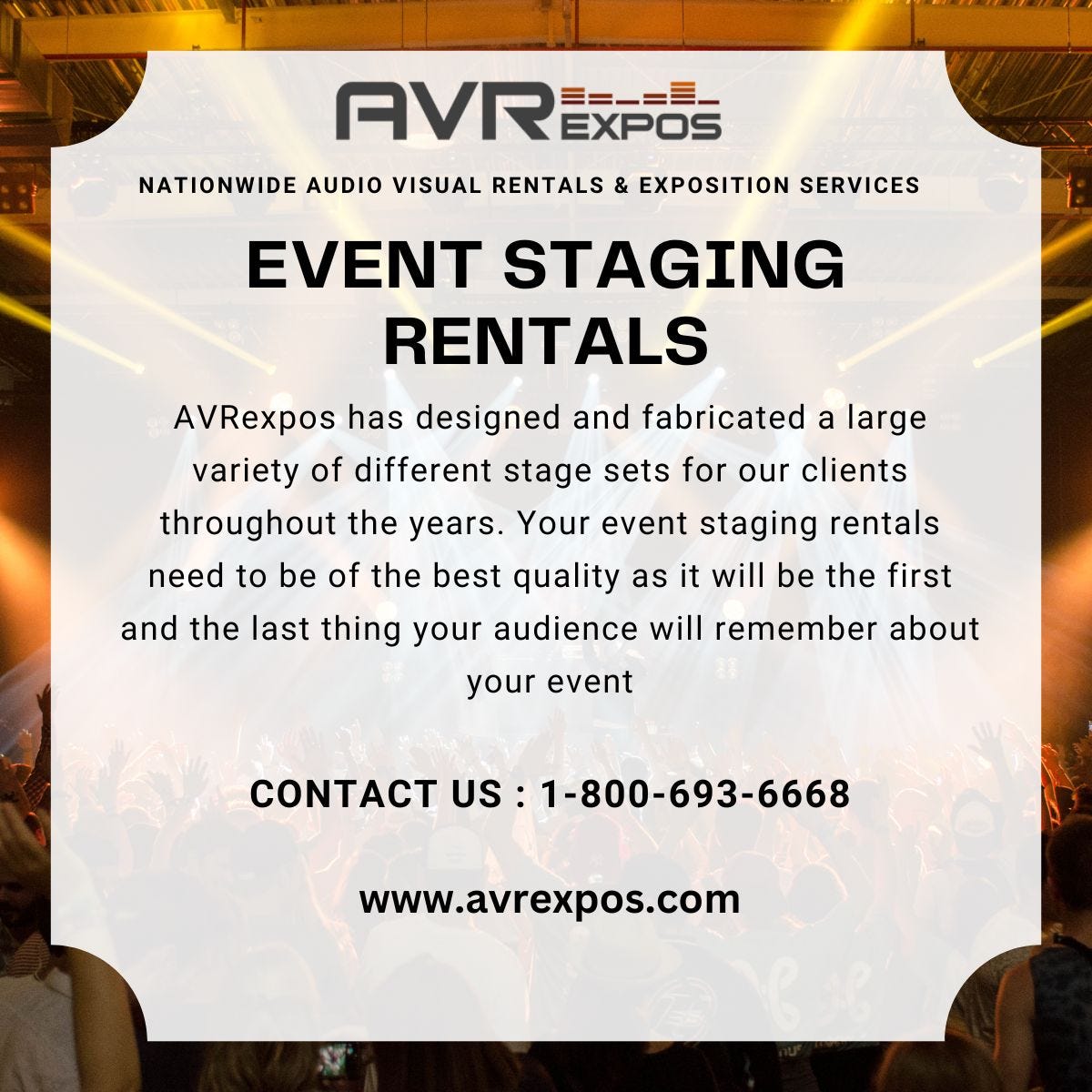 Event Staging Rentals: Enhancing Your Event with AVRExpos | by AVRexpos ...