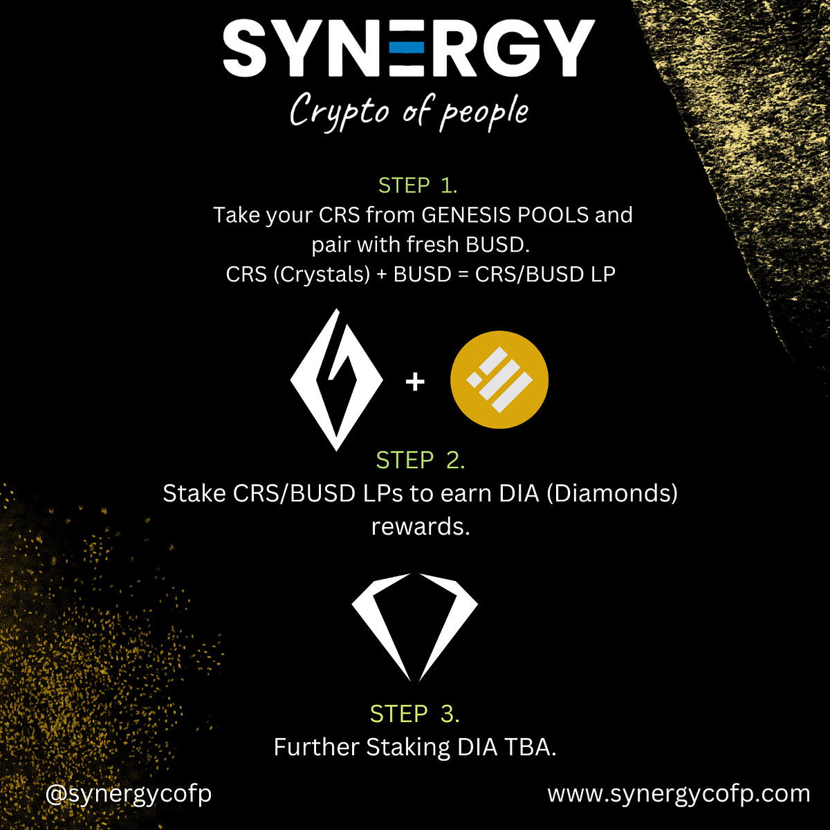 SYNERGY COFP NEXT STAKE! Just 11 hours until CRS/BUSD LP opens! Prepare ...