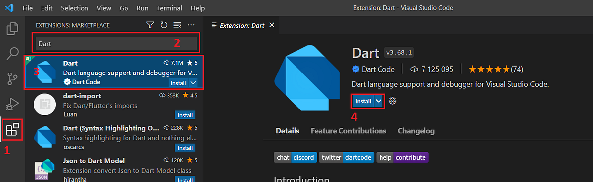 Dart: Setup SDK and code editor - Arte Bi - Medium