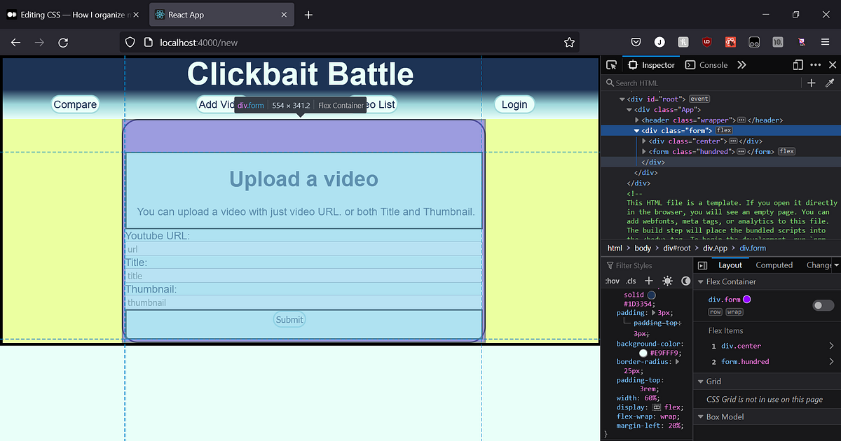 CSS — How I organize my divs. When I started my full-stack journey, I… | by Johnny Chen | Medium