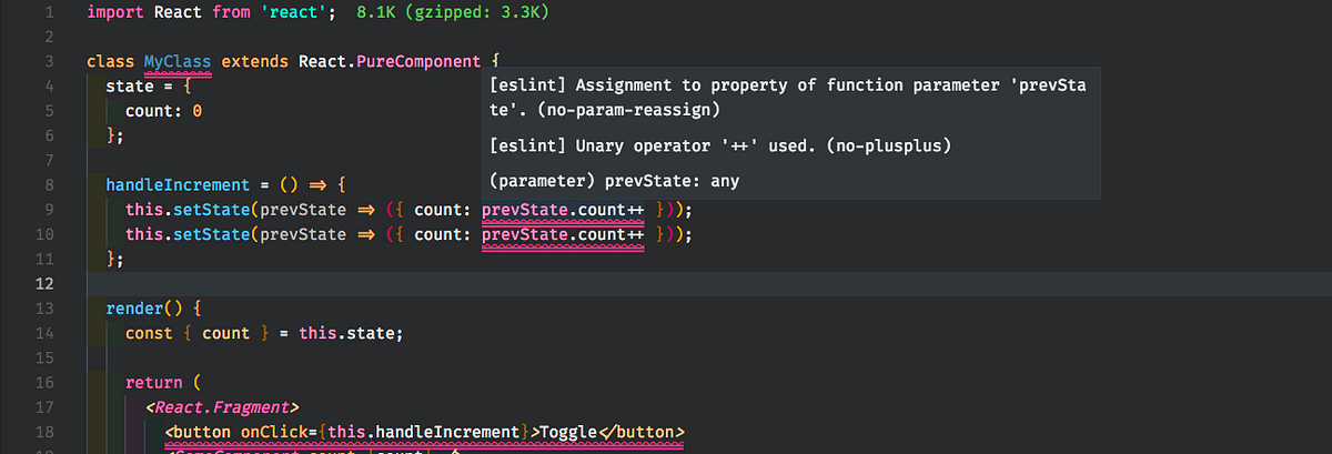 Popular ES6/React lint errors. Recently, I was tasked with converting ...