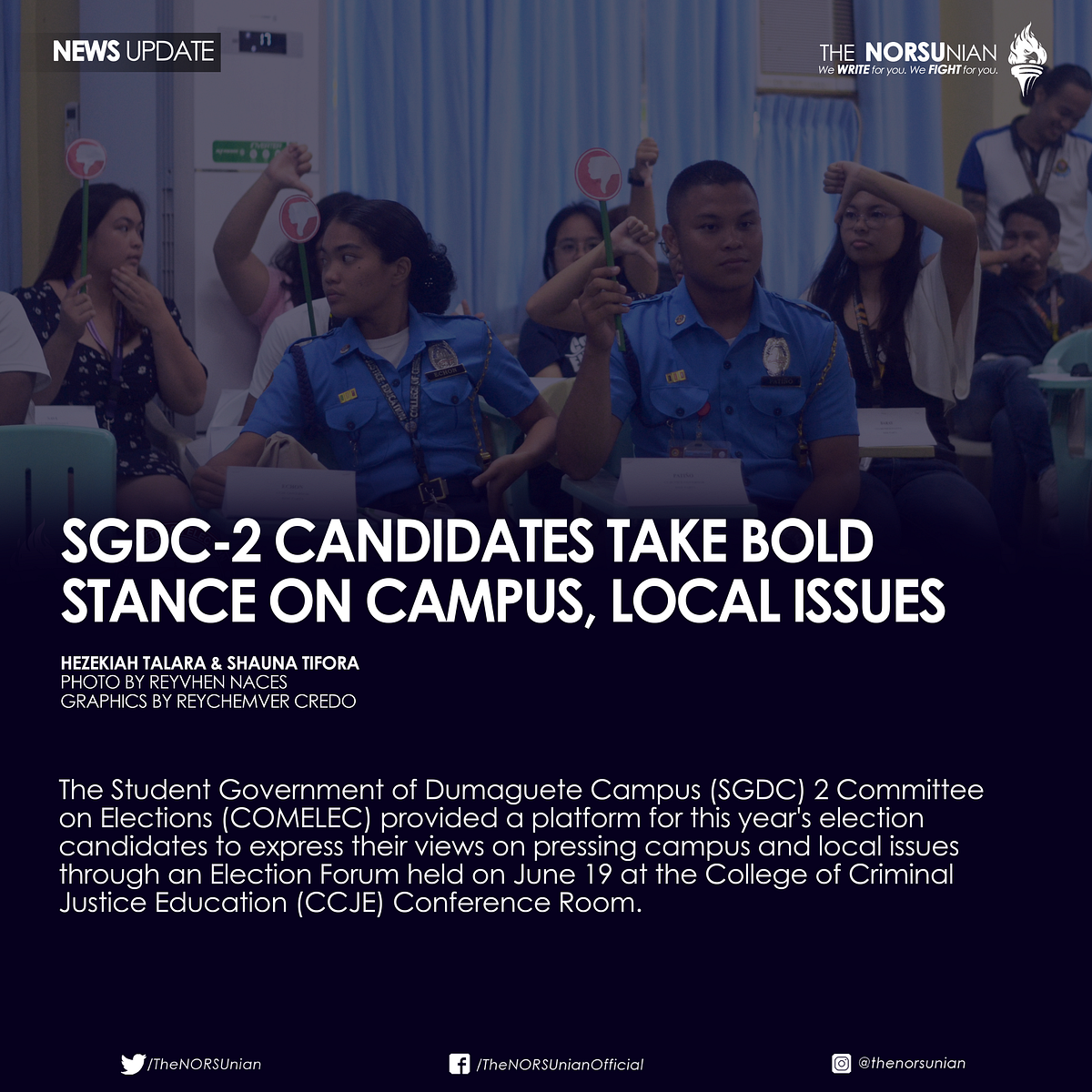 SGDC-2 candidates take bold stance on campus, local issues | by The ...