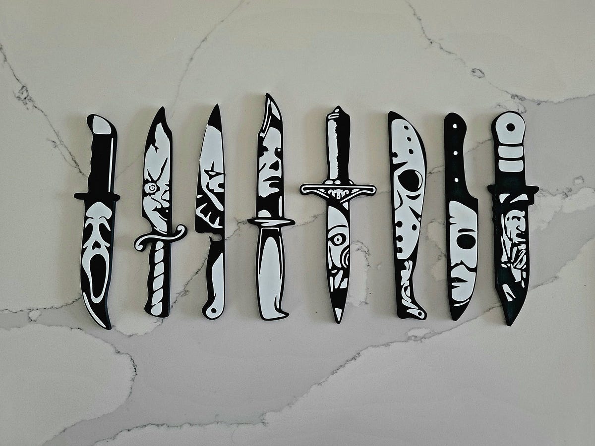 Commercial — Horror Knives Knife Spooky Halloween Serial Killer STL 3d ...