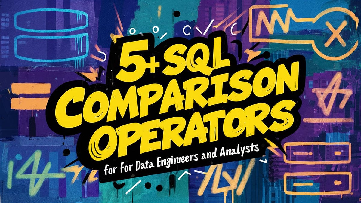 5+ SQL Comparison Operators for Data Engineers and Analysts | by Tushar Bosamiya | Data ...