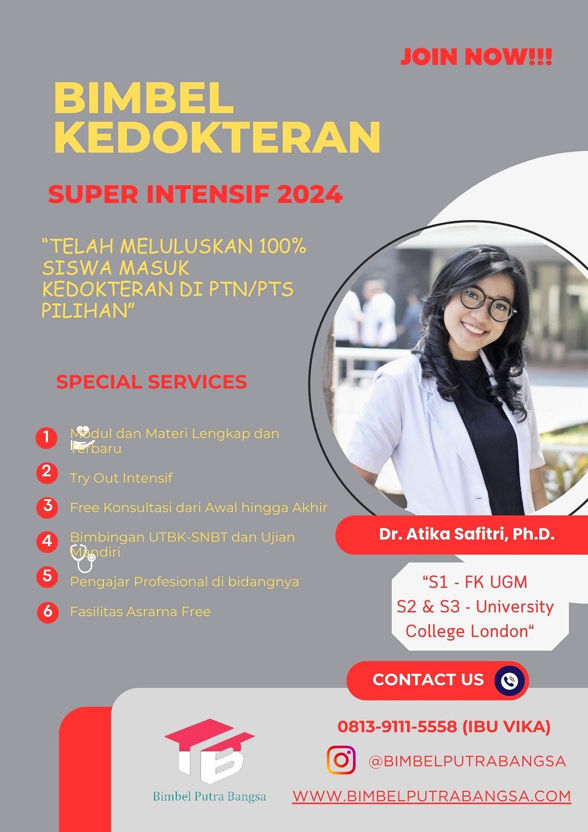 0813–9111–5558 Tempat Bimbel Fakultas Kedokteran UMY Jogja Tilamuta ...