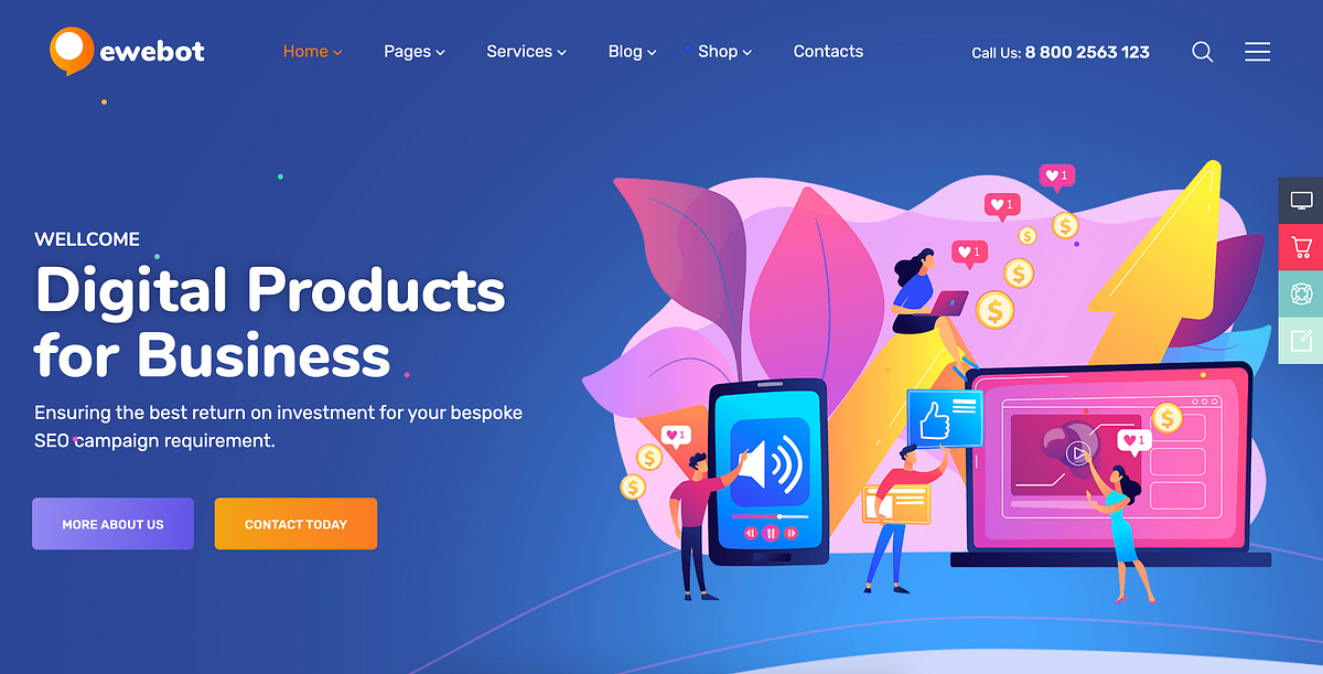 Top 7+ WordPress Themes for Digital Marketing Agency | by Andrea ...