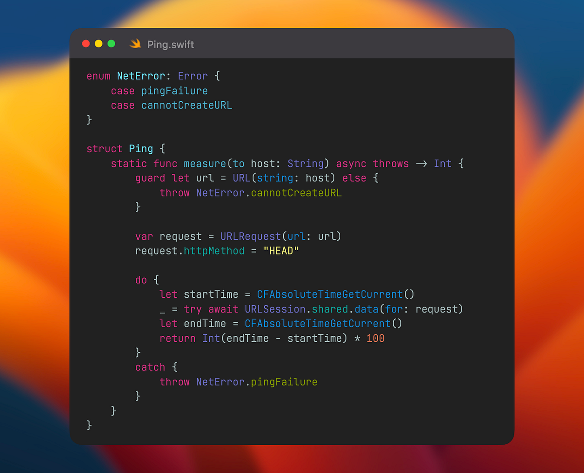 Measuring Ping in iOS Apps: A Simple Solution | by Vitaliy Podolskiy ...