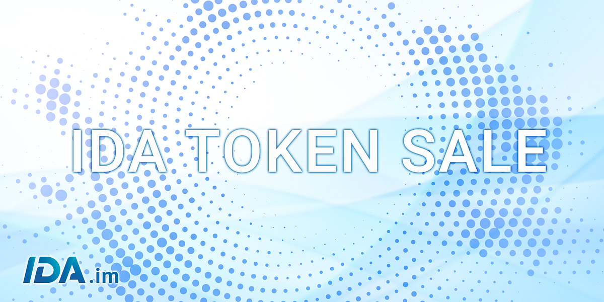 Announcing IDA Token Sale. We are happy to announce that IDA token… | by IDA | Medium