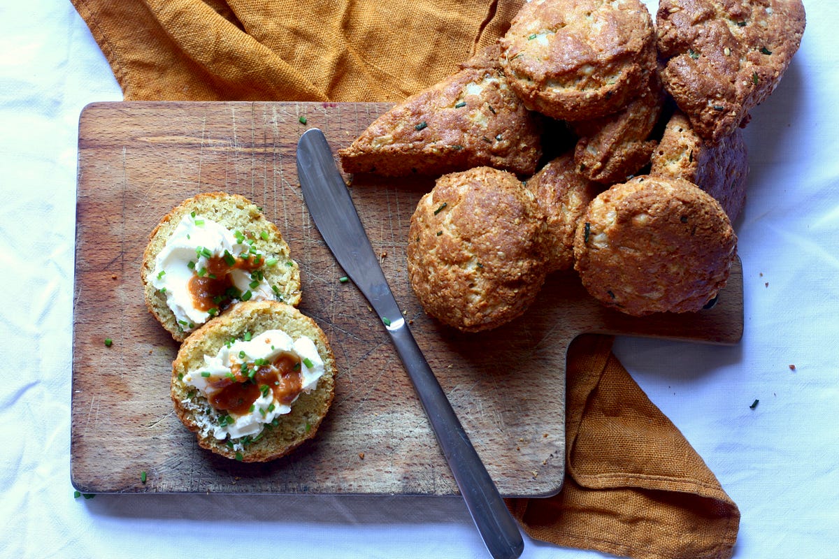 Cheese & Chive Scones. Afternoon tea just got that little bit… | by ...