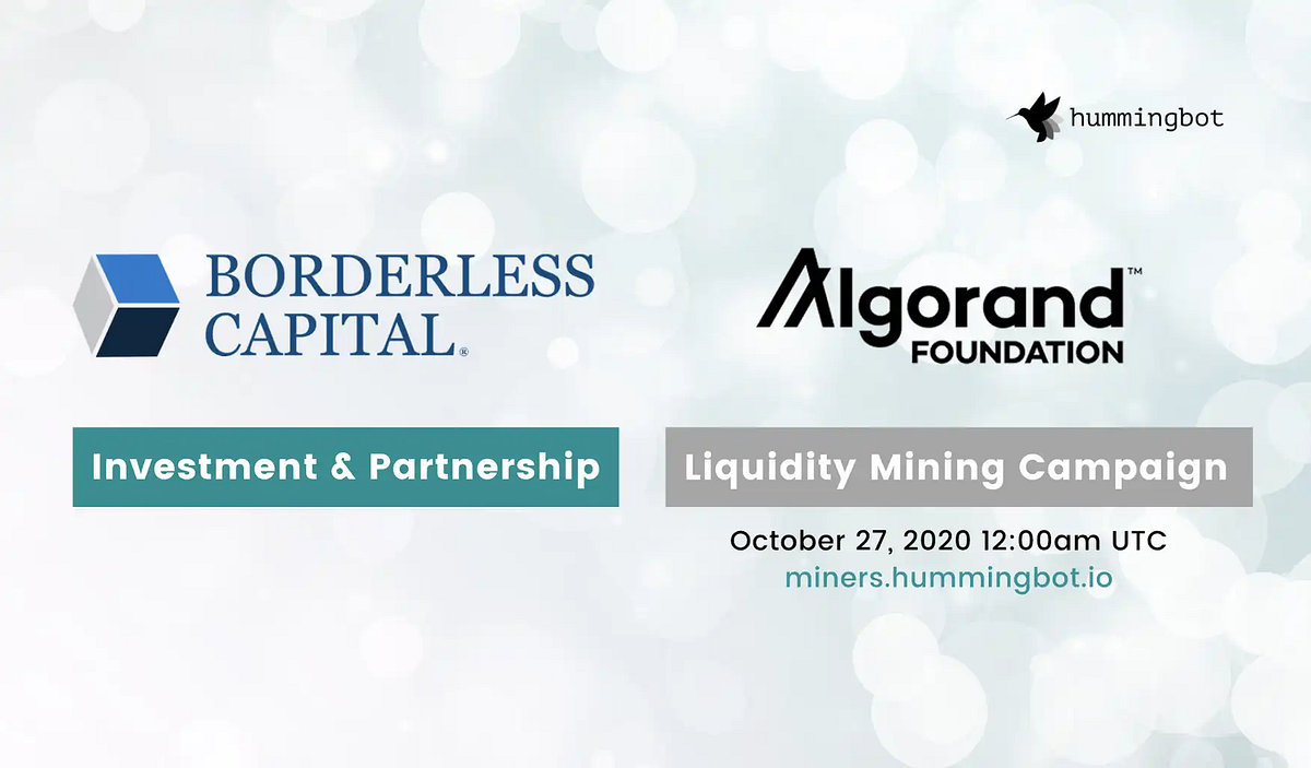 Borderless Capital and Algorand Foundation partner with Hummingbot to ...