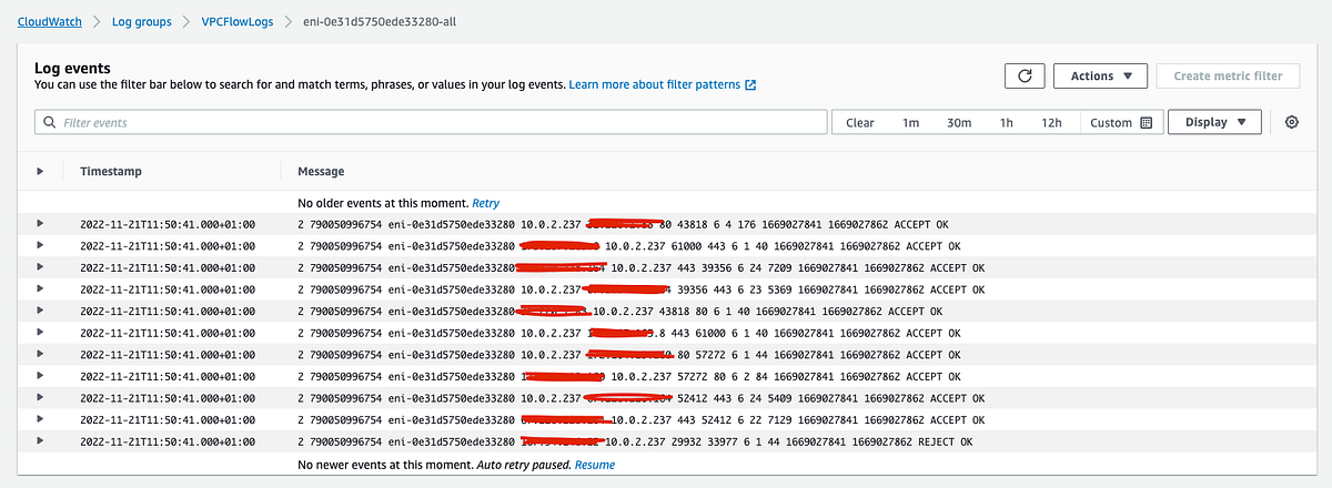 Enable Flow Logs for your VPC and collect all traffic in and out of ...