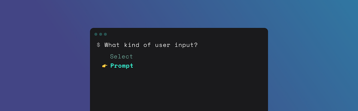 Promptui — Get user input in your CLI | by Luiz Branco | manifoldco | Medium