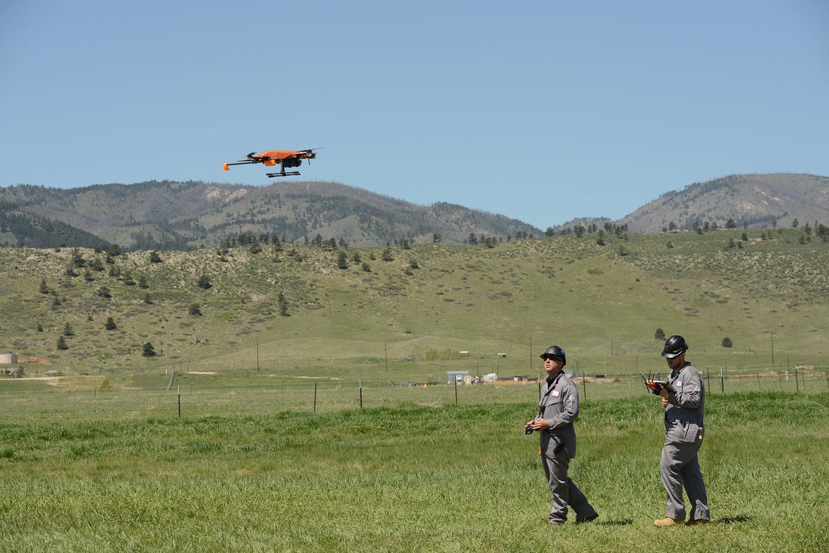 Drone mounted sensors sniff out leaks on gas fields | by Tasha Kosviner ...
